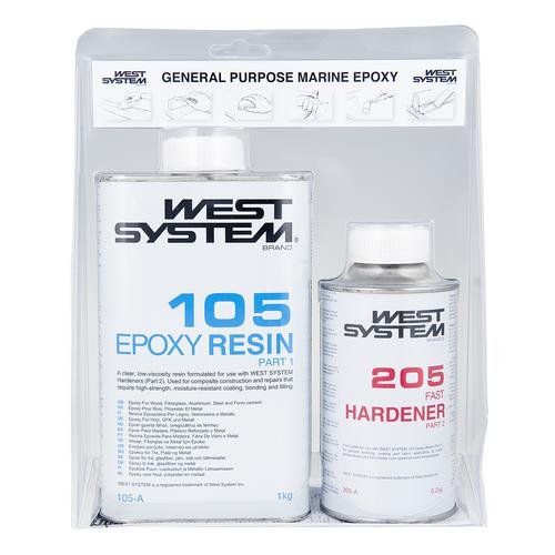 West System Epoxy 1,2kg A-Pakke 205 Hurtig - EPOXY - easy-nettrade.dk