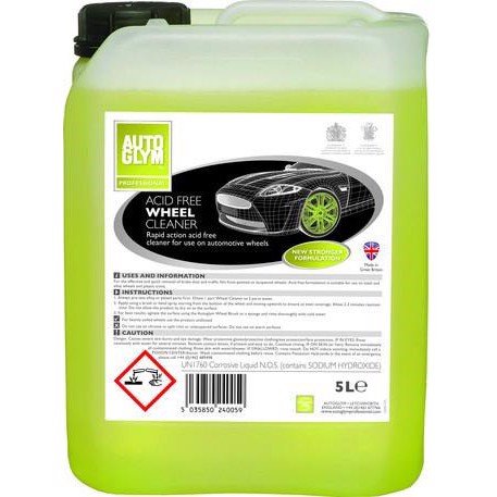 Autoglym Acid Free Wheel Cleaner ( Syrefri Fælgrens ) - 5 Liter ...