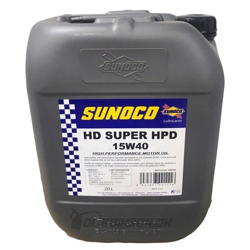 Sunoco Heavy Duty Super HPD 15w-40 - 20 Liter - Til Biler (olie ...